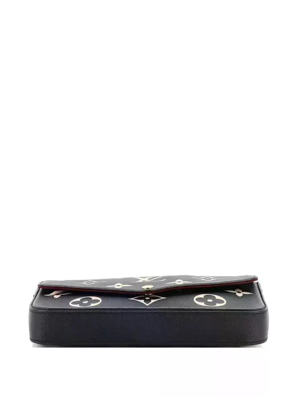 LOUIS VUITTON Felicie Pochette Bicolor Monogram Empreinte Giant - Black