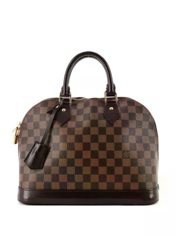 LOUIS VUITTON Alma Handbag Damier Pm Satchel - Brown