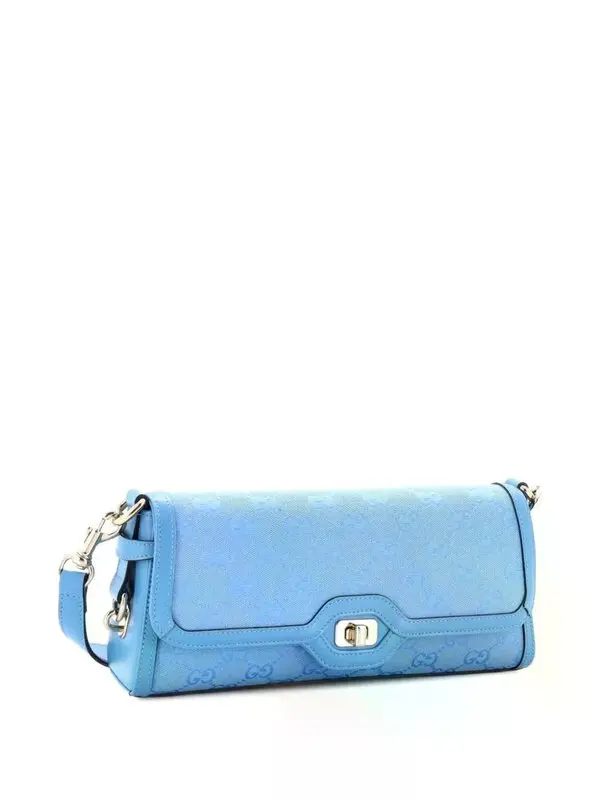 Gucci Luce Canvas Small Shoulder Bag - Blue