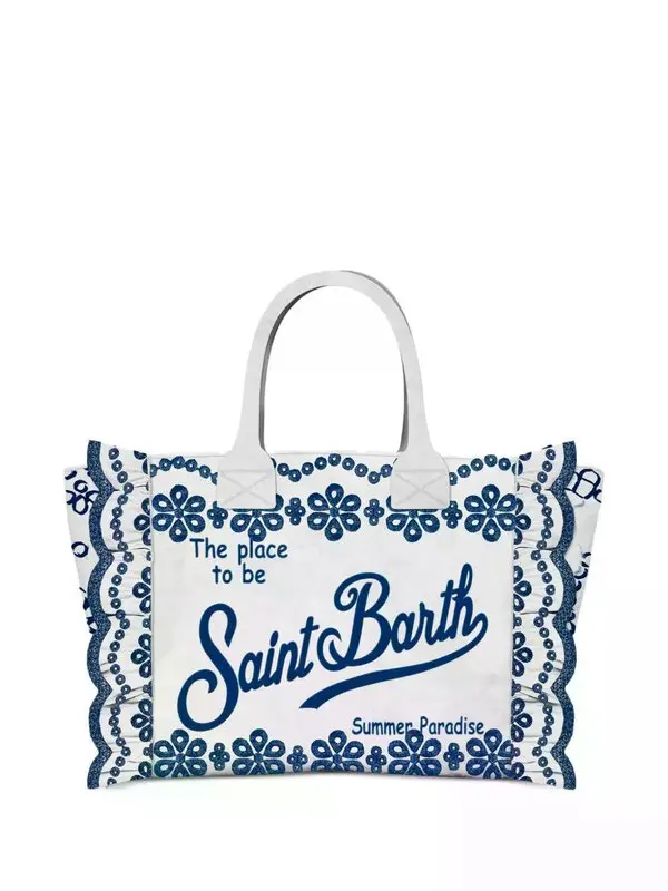 MC2 SAINT BARTH Floral Print Tote Bag
