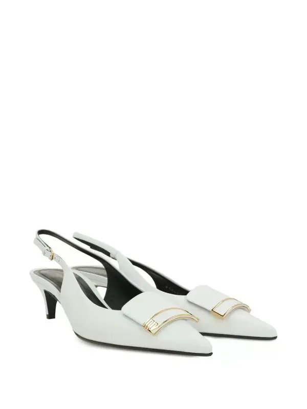 SERGIO ROSSI Sr Evolv Slingback Pumps - White