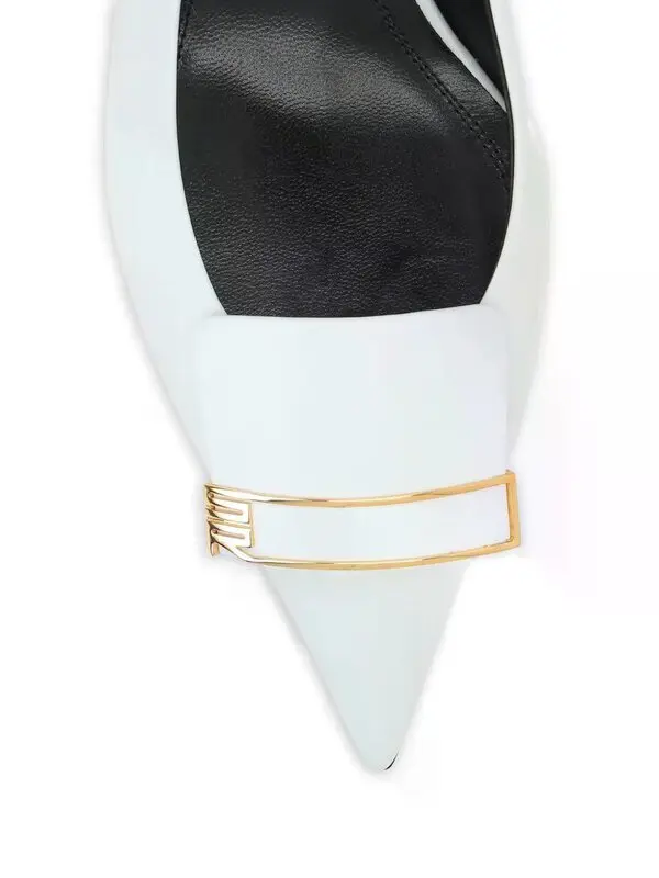 SERGIO ROSSI Sr Evolv Slingback Pumps - White