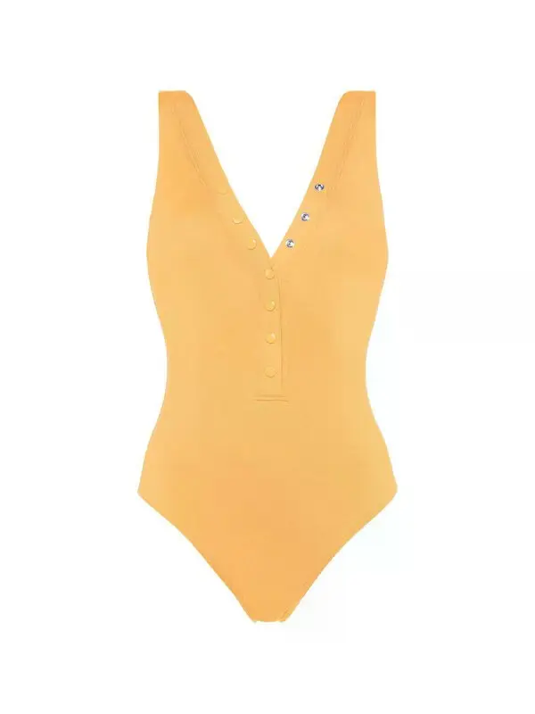 ERES Icône V-neck One-piece Swimsuit - Yellow