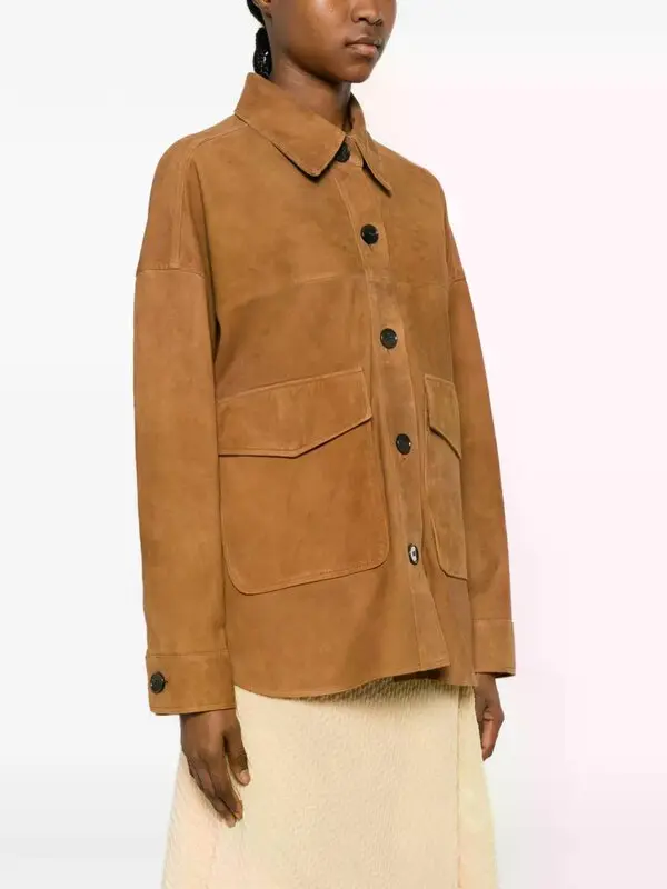 ARMA Leather Flap-pocket Jacket - Brown