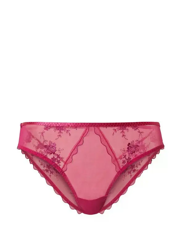 TWINSET Floral Tulle Briefs - Pink