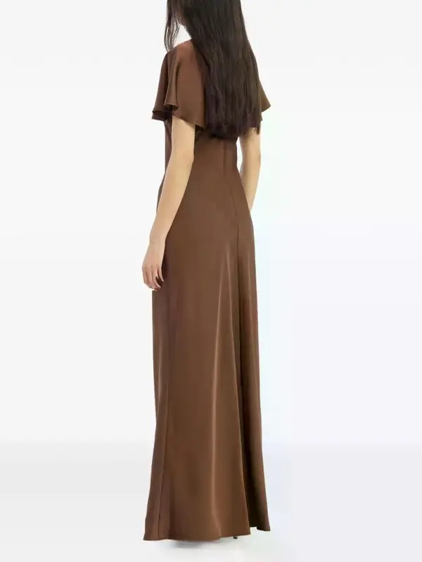 ROTATE BY BIRGER CHRISTENSEN Flowy Sleeve Satin Maxi Dress