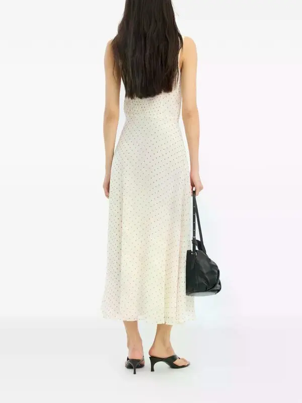 ROTATE BY BIRGER CHRISTENSEN Chiffon Flared Midi Dress