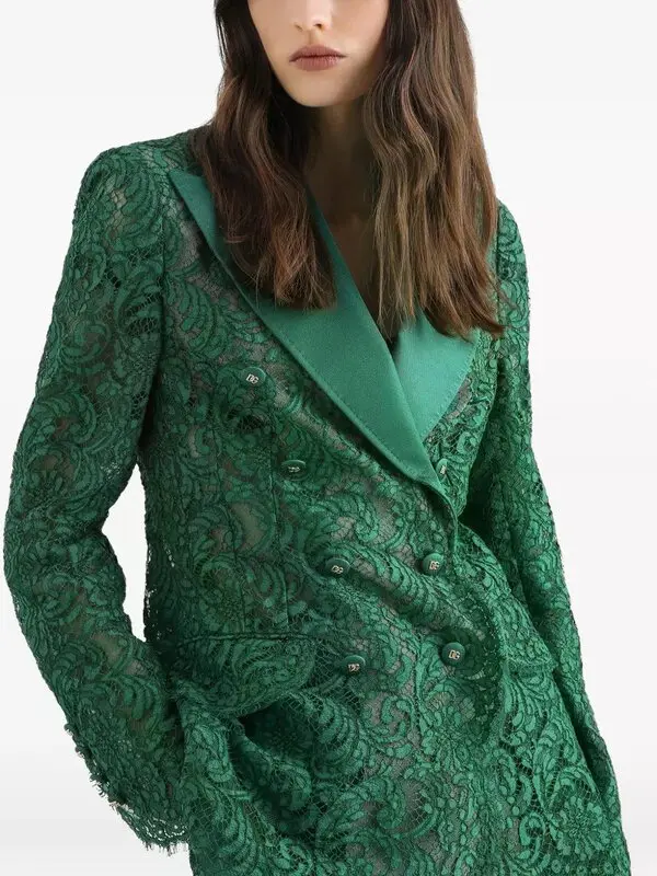 Dolce & Gabbana Lace Double-breasted Blazer