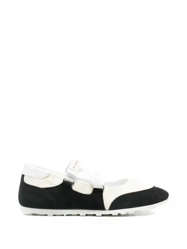 Marni Round-toe Ballet Flats - Black