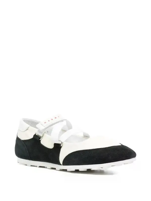 Marni Round-toe Ballet Flats - Black