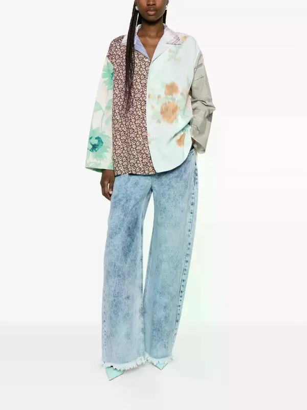 Moschino Floral Patchwork Shirt