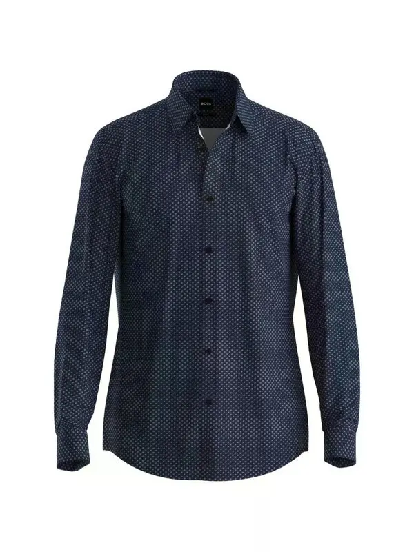 BOSS Patterned Shirt - Blue