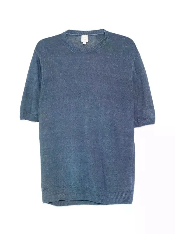 120% Lino Linen Short-sleeved T-shirt