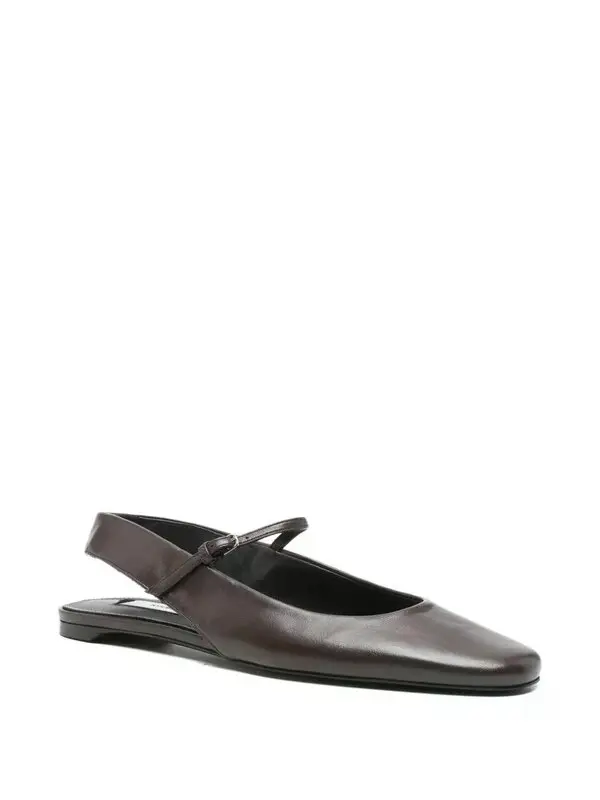 TOTEME Strap Ballet Flats - Brown