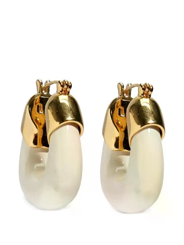 LIZZIE FORTUNATO Organic Hoop Earrings - Gold