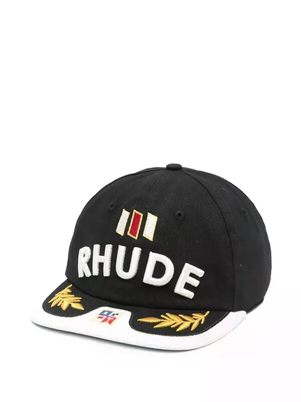 Rhude Embroidered Baseball Cap - Black