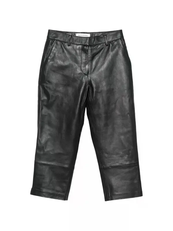 THE FRANKIE SHOP Lior Leather Capri Trousers - Black