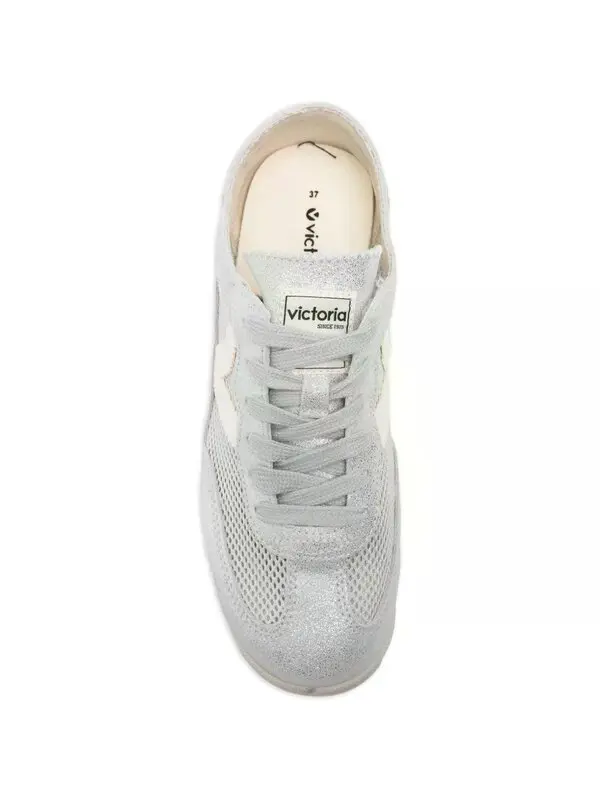 Victoria Beckham Perforated Leather Sneakers - Grey