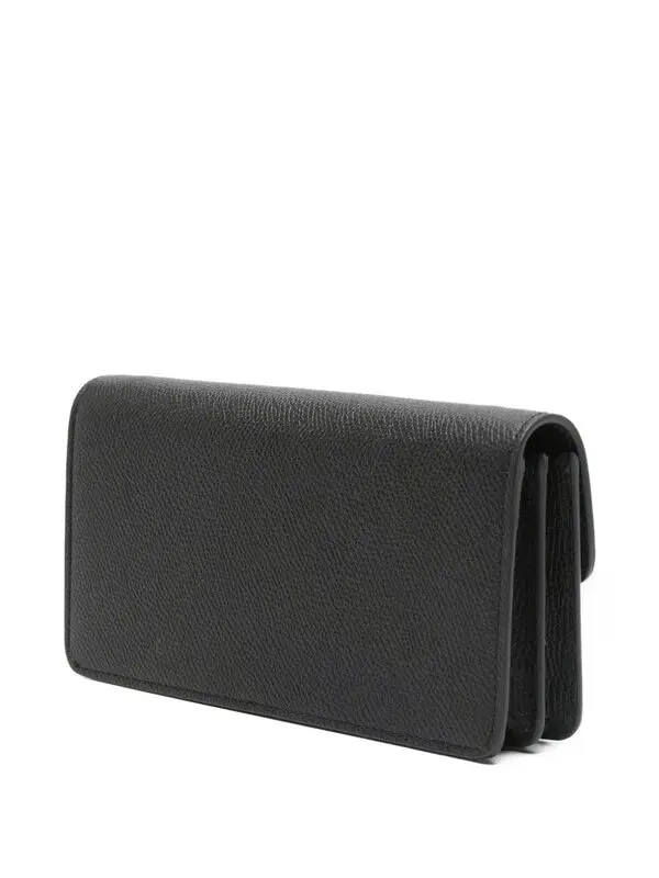 Valentino Garavani Logo Appliqué Shoulder Bag - Black