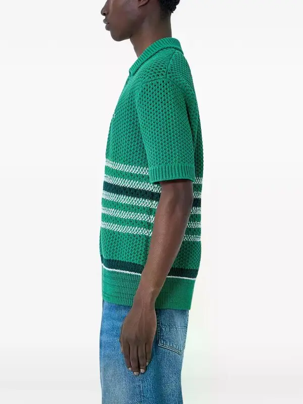 Lacoste Striped-detail Polo Shirt