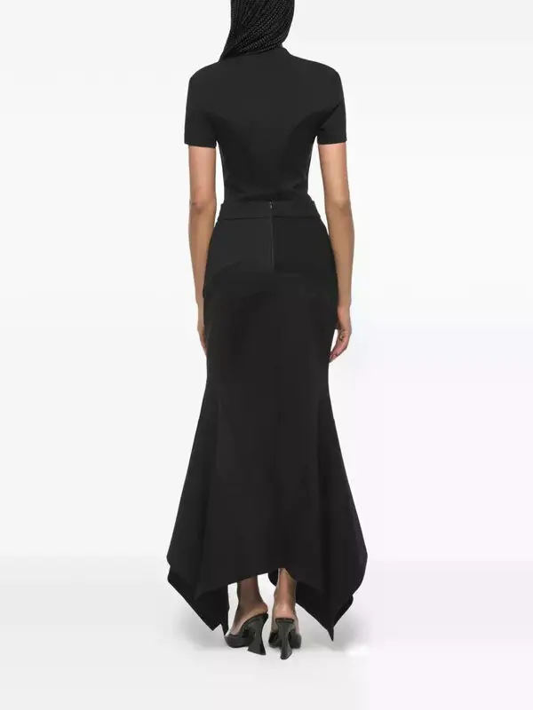 ANOUKI Flared Hem Maxi Skirt