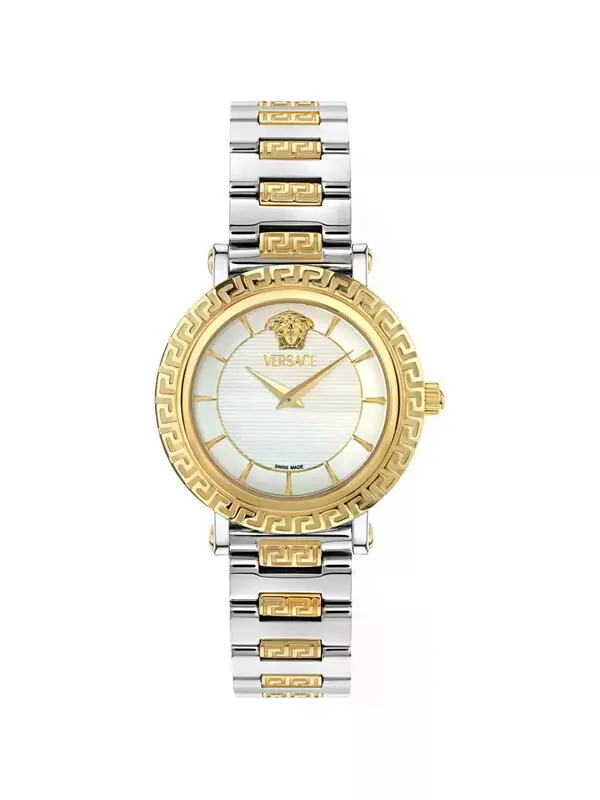 Versace Greca Sphere Nova 35mm Watch - Gold