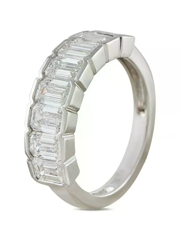 LB EXCLUSIVE 18k White Gold Diamond Band Ring