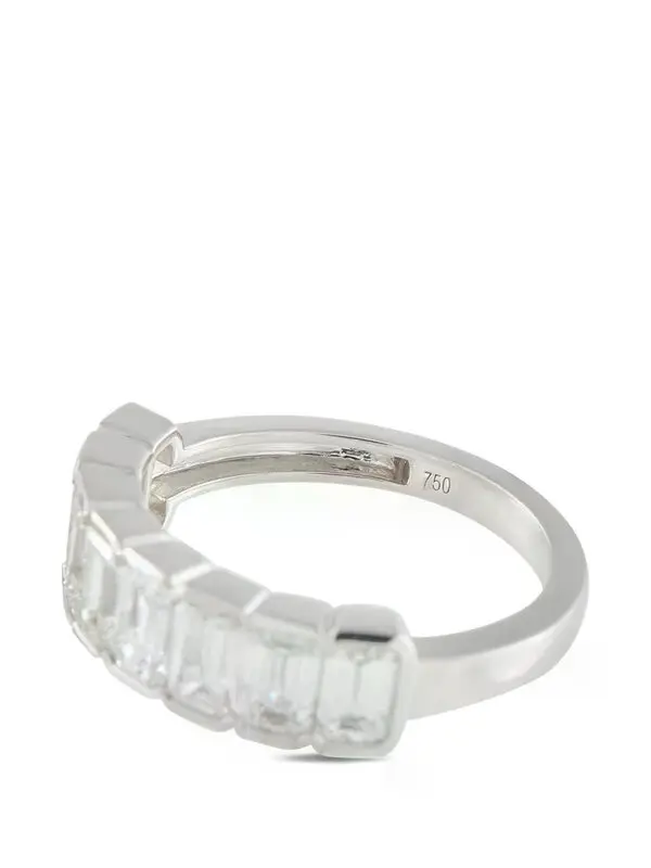 LB EXCLUSIVE 18k White Gold Diamond Band Ring