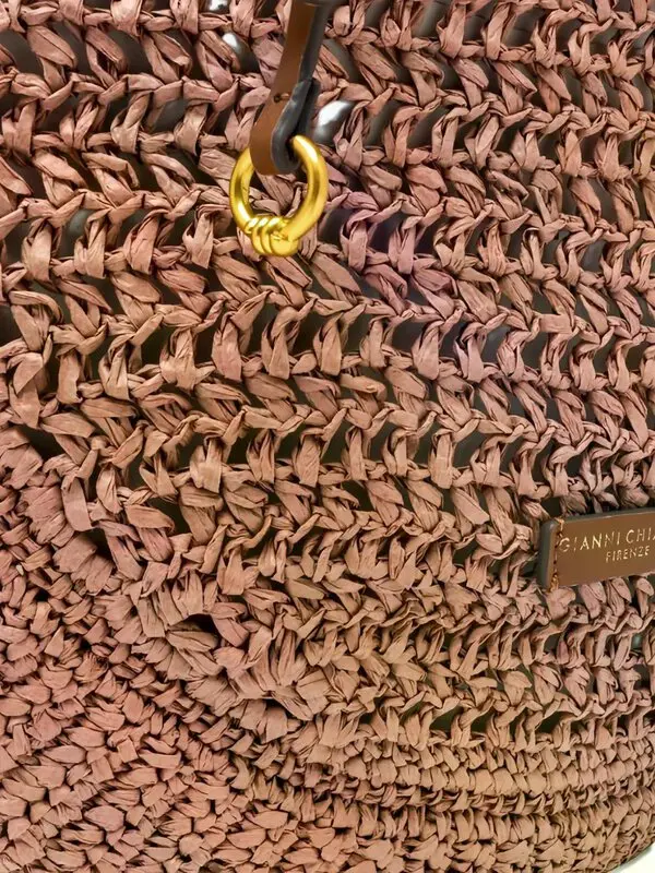 GIANNI CHIARINI Straw Tote Bag