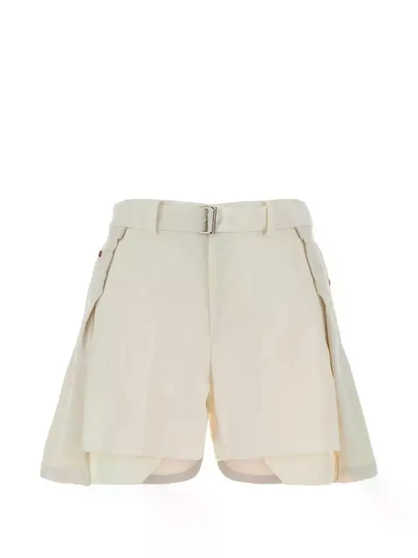 Sacai Belted Denim Shorts