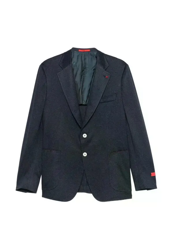 Isaia Buttoned Woven Jacket