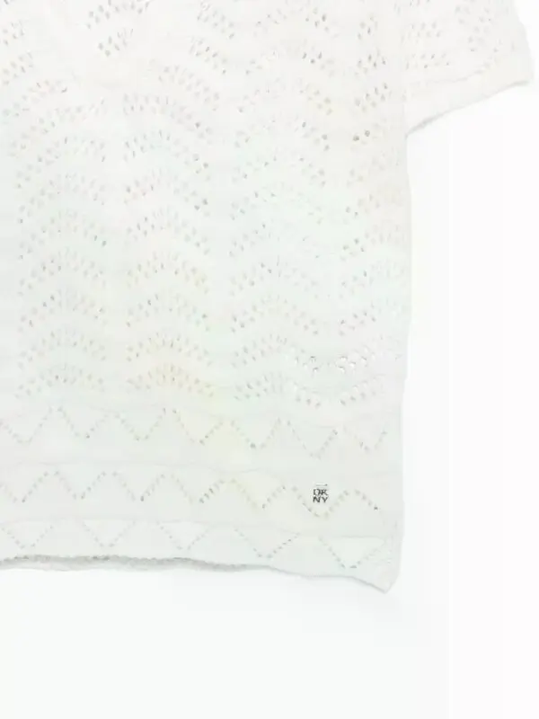 Dkny Collared V-neck T-shirt