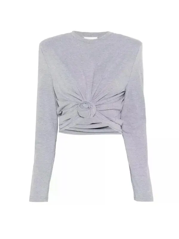 Magda Butrym Knotted T-shirt - Grey
