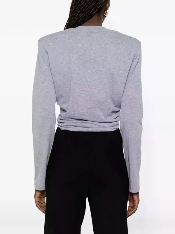 Magda Butrym Knotted T-shirt - Grey