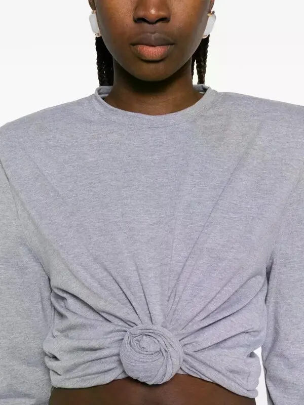 Magda Butrym Knotted T-shirt - Grey