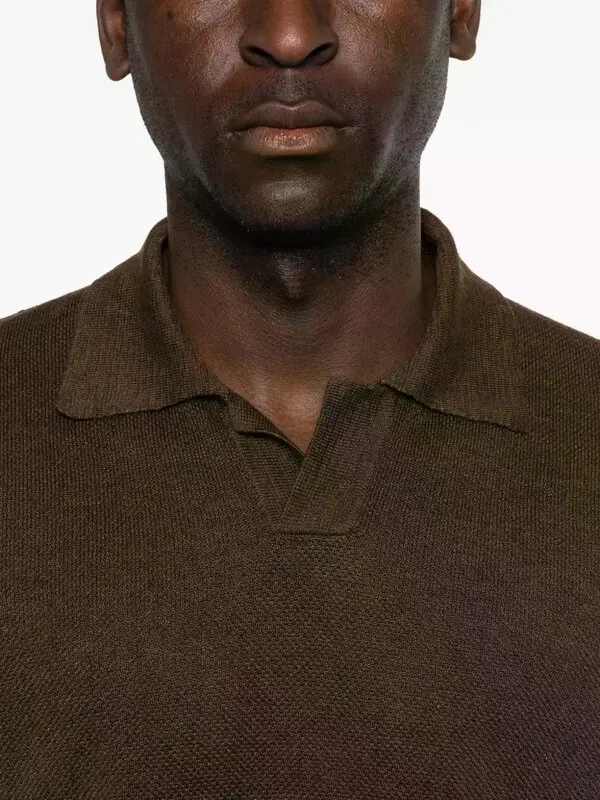 ROBERTO COLLINA V-neck Short-sleeve T-shirt