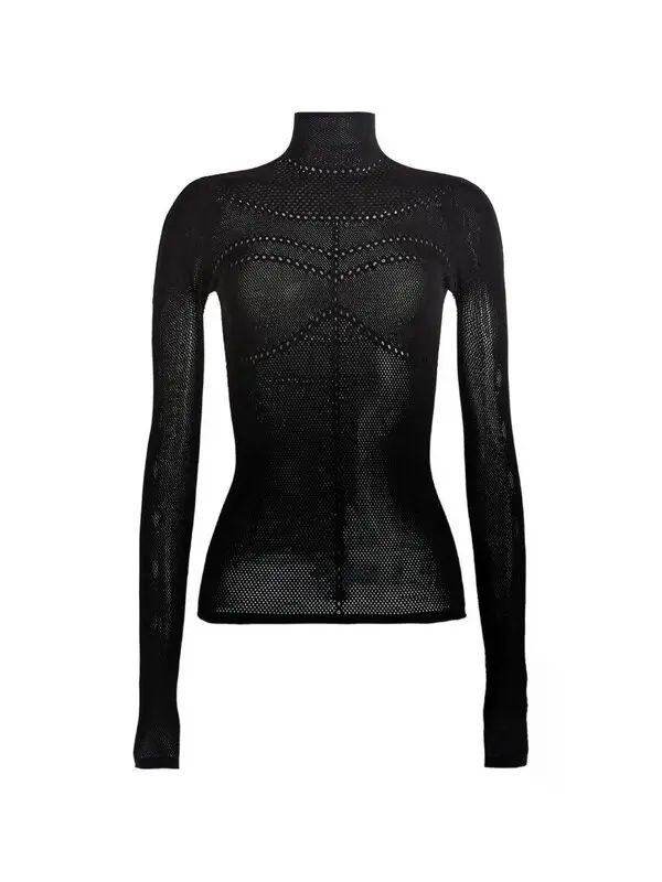 MARGHERITA MACCAPANI Mock-neck Top - Black