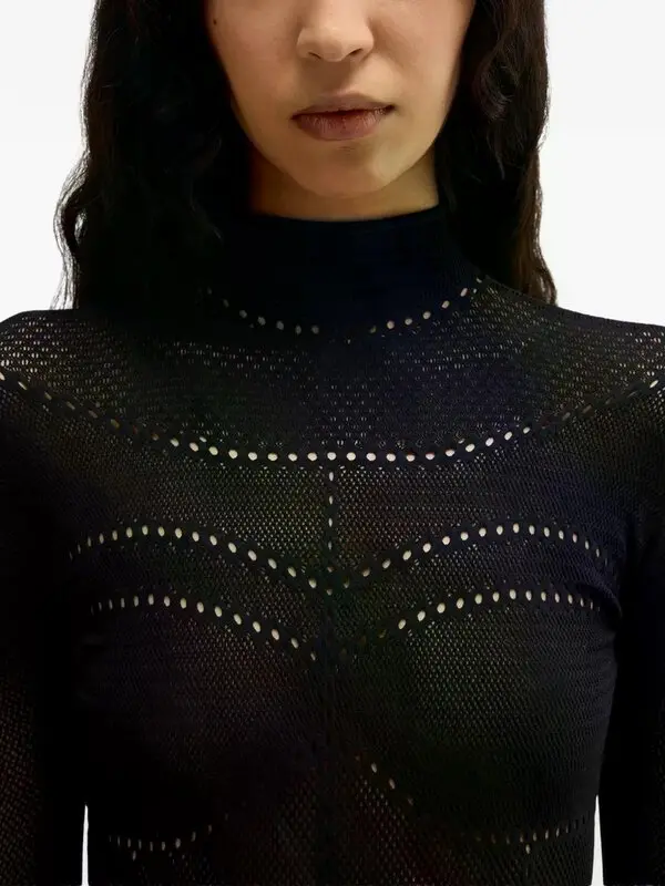 MARGHERITA MACCAPANI Mock-neck Top - Black