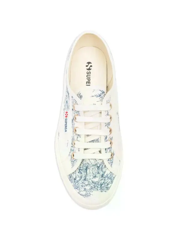 Superga Toile De Jouy Printed Sneakers - Neutrals