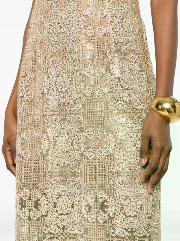 Ermanno Scervino Strapless Midi Dress
