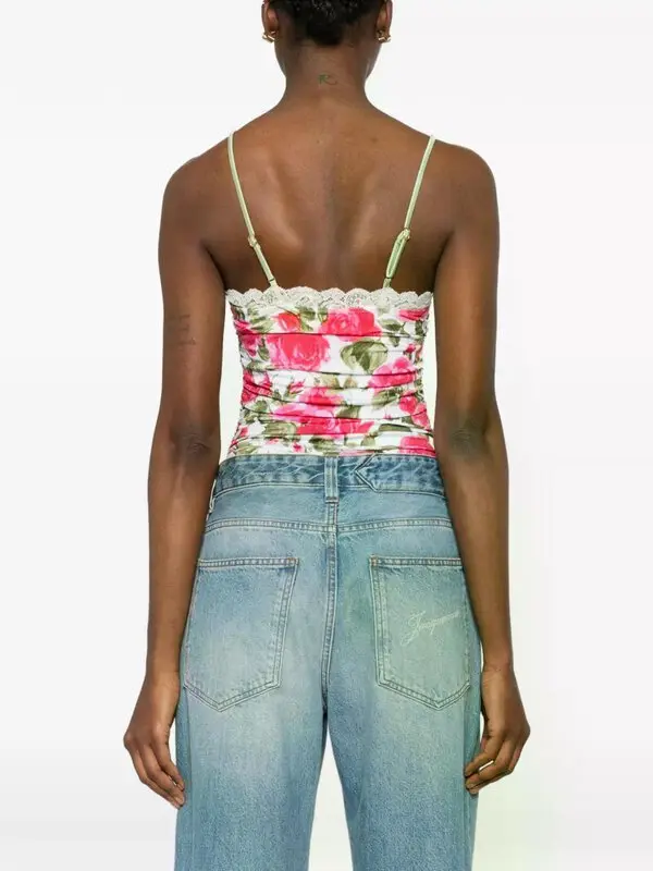 Chloé Floral Lace Bodysuit - White