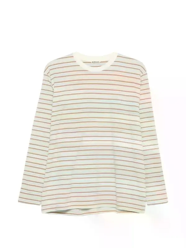 Auralee Striped Long-sleeve T-shirt