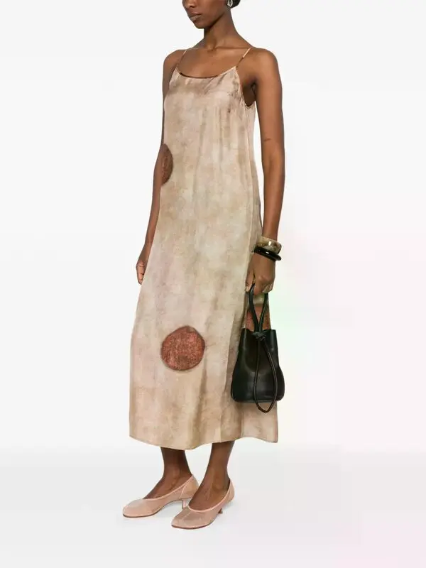 UMA WANG Anaya Dotted Midi Dress - Neutrals