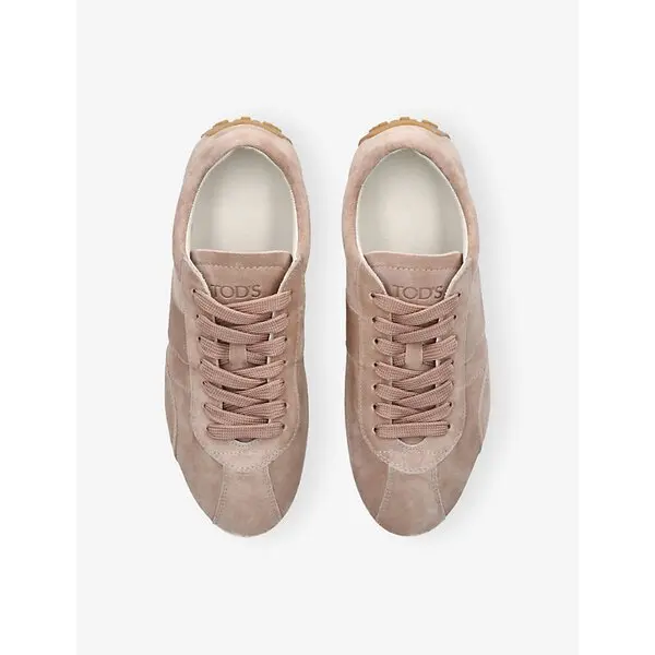 TOD'S Sportiva 59l Suede Trainers - Blush