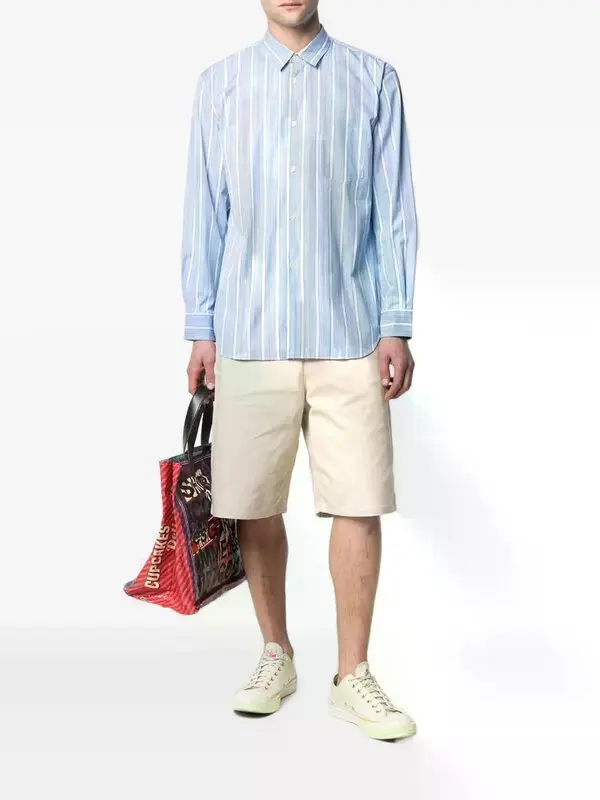 Comme Des Garçons Striped Cotton Shirt