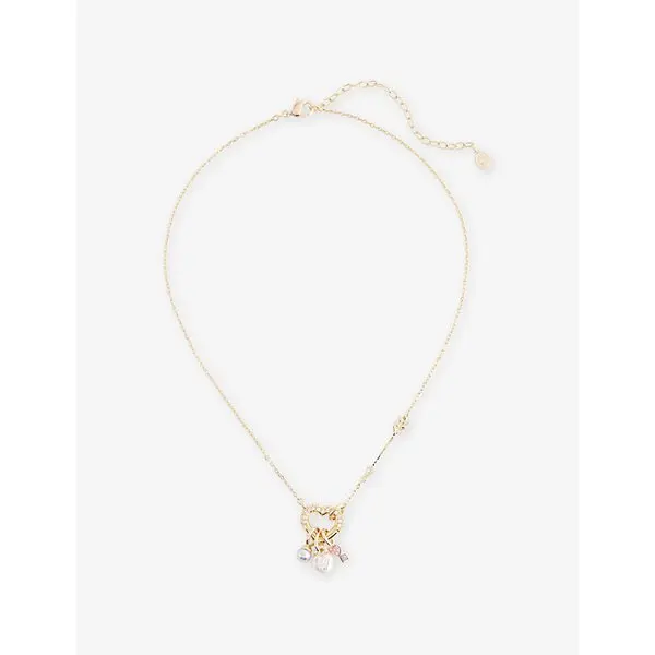 SWAROVSKI Idyllia Crystal Gold-plated Pendant Necklace - Multicolor