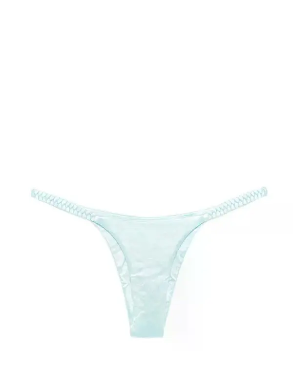 ISA BOULDER Weave Side Bikini Bottom - Blue
