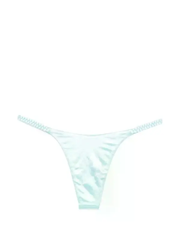 ISA BOULDER Weave Side Bikini Bottom - Blue