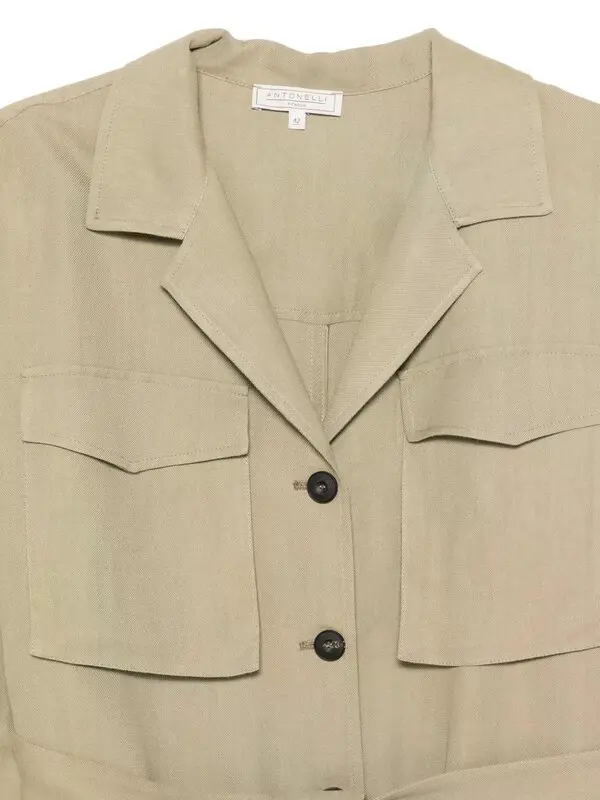 Antonelli Firenze Belted Jacket - Green