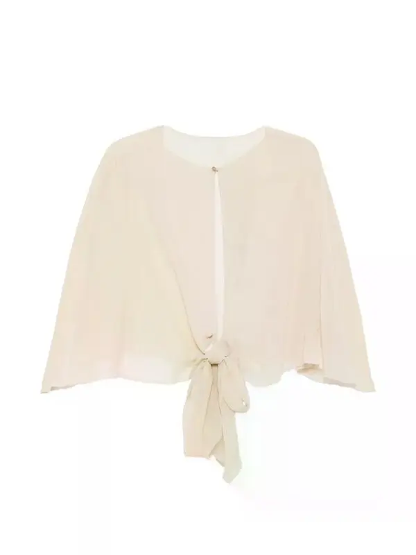 Antonelli Firenze Tie-knot Cape - Neutrals